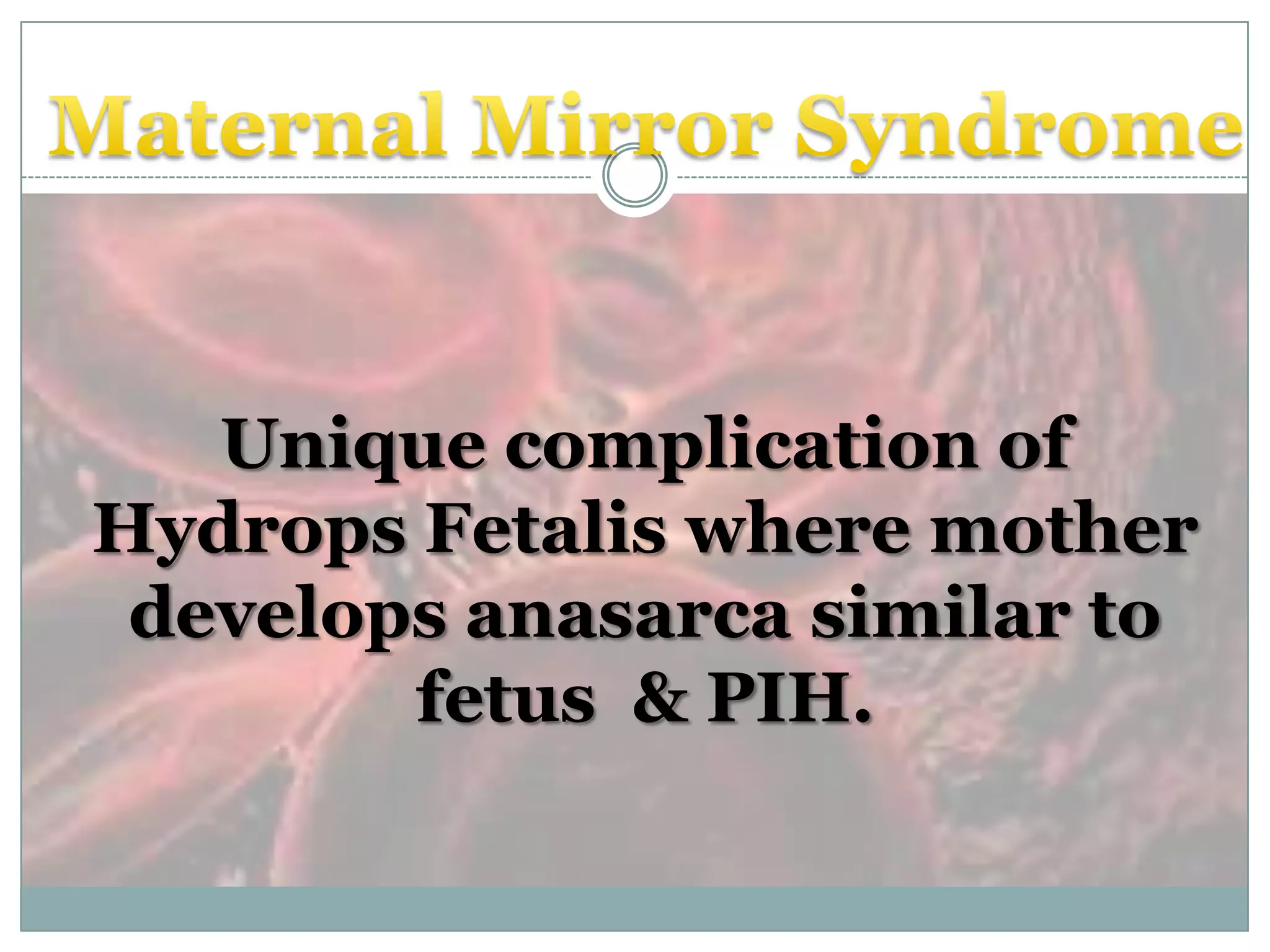 Hydrops fetalis | PPTX | Pregnancy | Reproductive Health