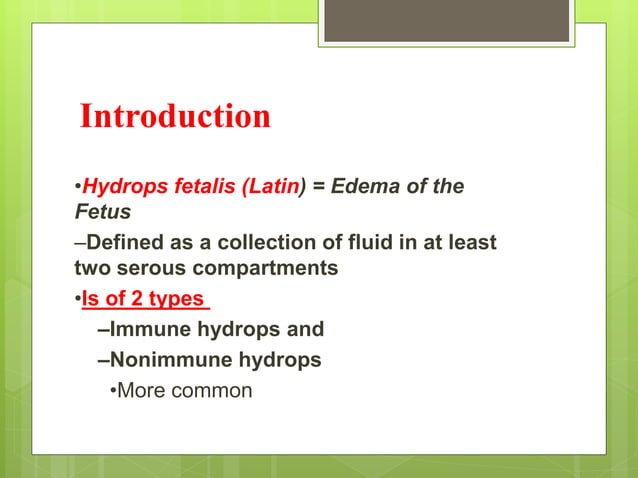 Hydrops fetalis dr magdy | PPT
