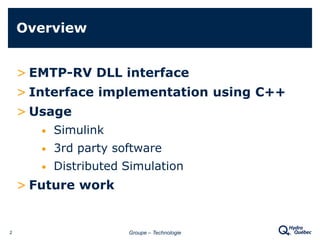 Hydro Quebec Roumy Interfacing Emtp Rv Withothersoftware Using C++ | PDF