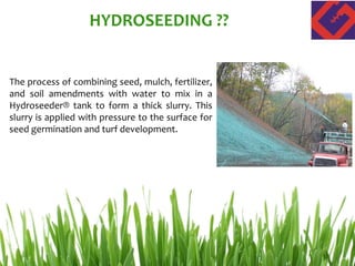 Hydroseeding for erosion control | PDF