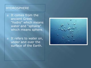 Hydrosphere | PPTX