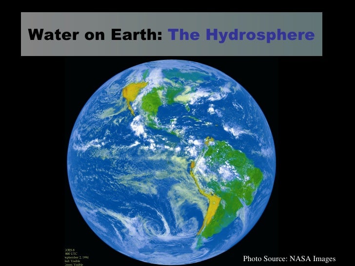 Introducing the Hydrosphere