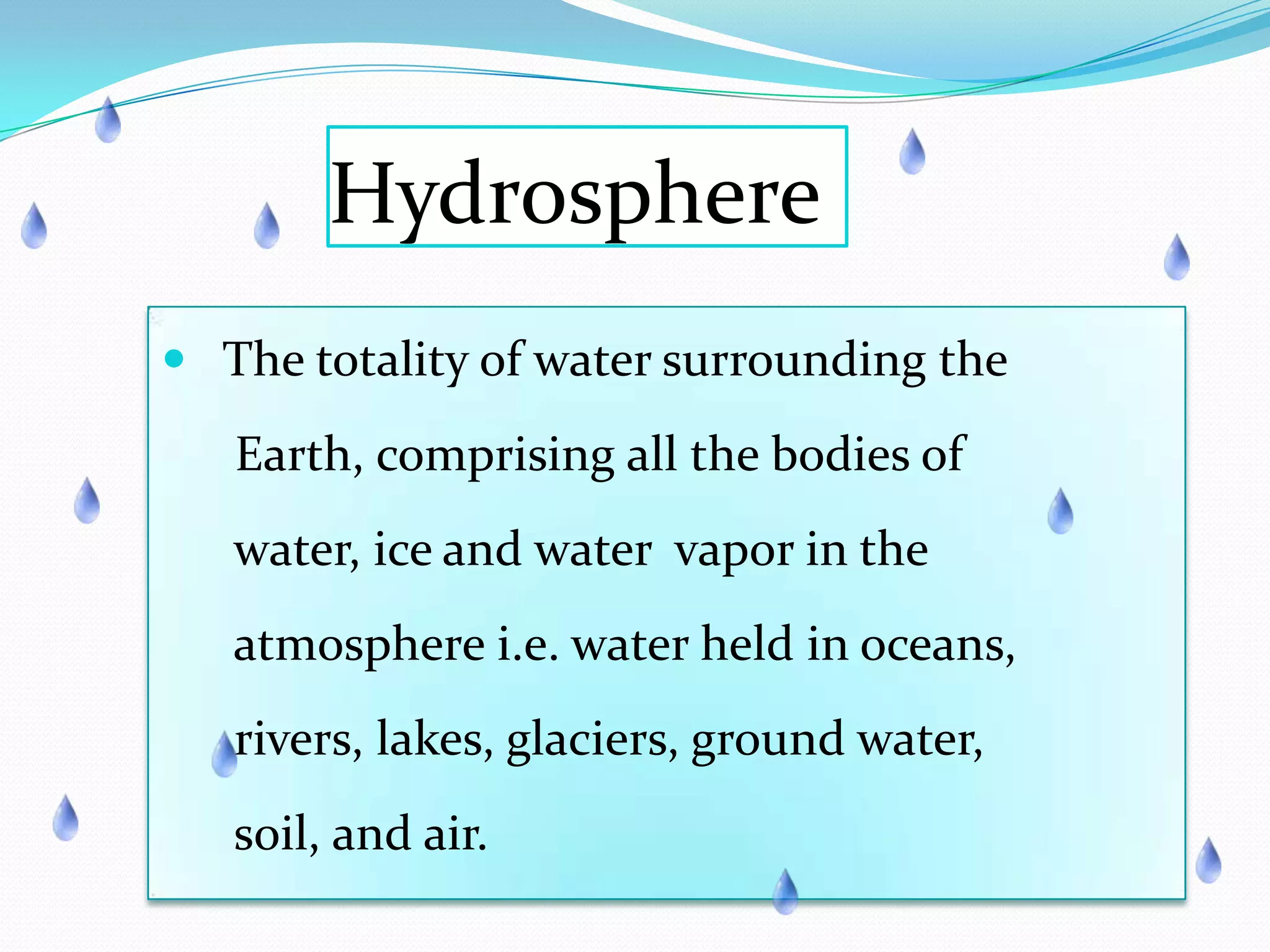 Hydrosphere | PPTX