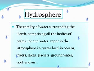 Hydrosphere | PPTX