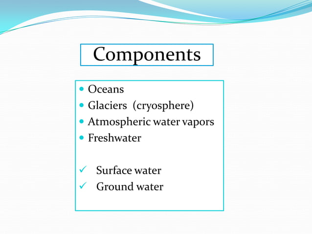 Hydrosphere | PPTX | Geography | Science