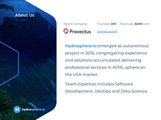 Hydrosphere.io Platform for AI/ML Operations Automation | PDF