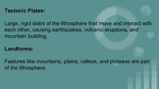 hydrosphere,lithosphere,atmosphere, ppt. | PDF