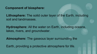 hydrosphere,lithosphere,atmosphere, ppt. | PDF