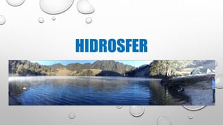 Hidrosfer. Perairan di daratan maupun di lautan | PPT