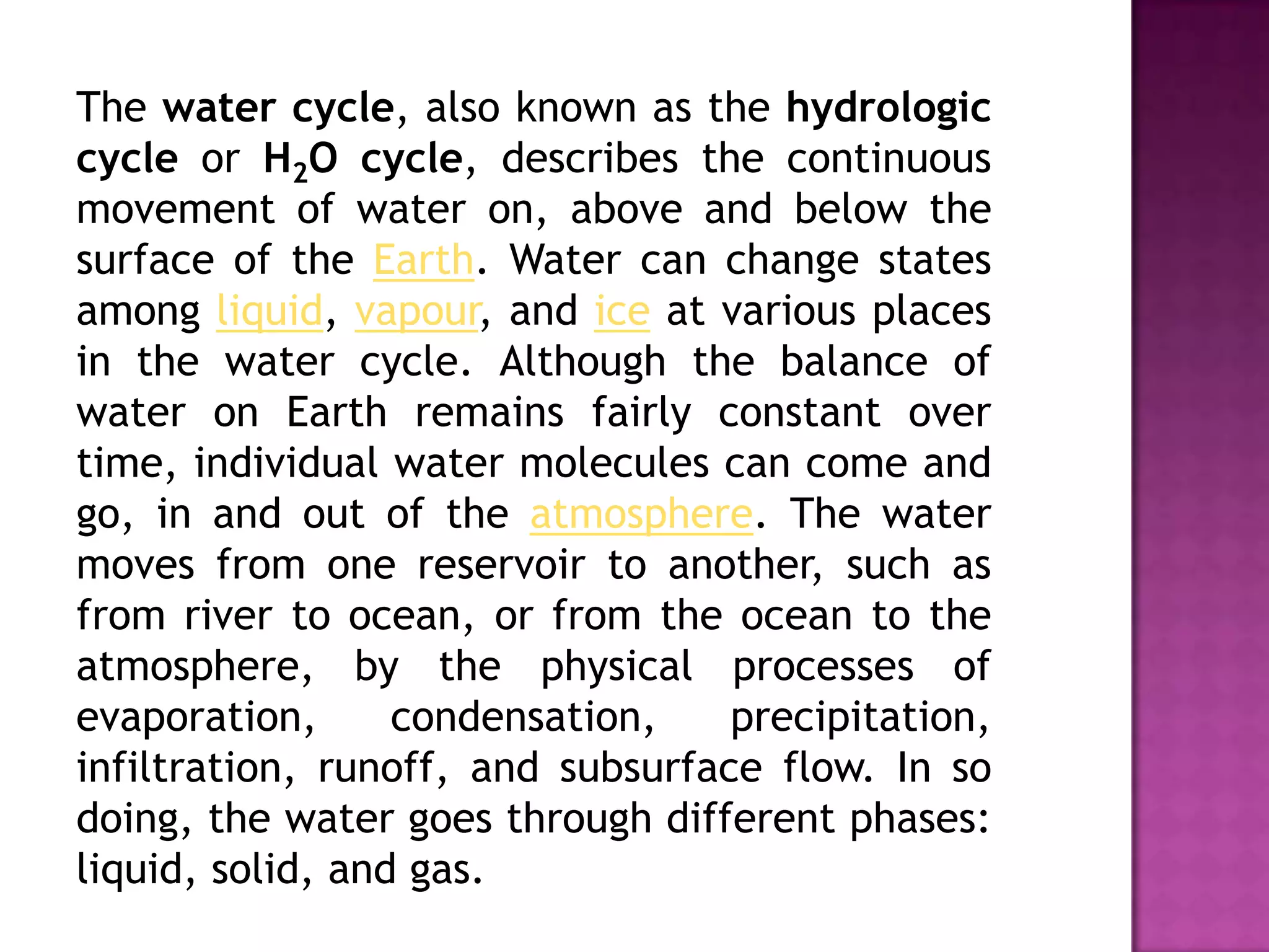 Hydrosphere and water pollution | PPTX