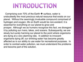 Hydrosphere and water pollution | PPTX
