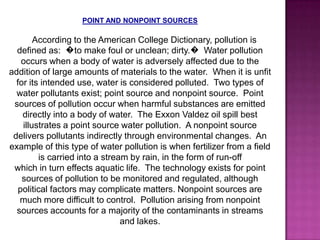 Hydrosphere and water pollution | PPTX