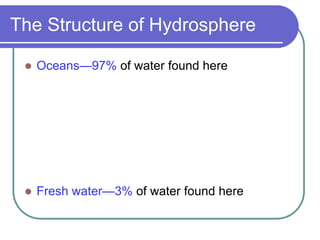 Hydrosphere notes | PPT