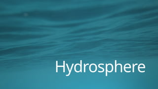 Hydrosphere Notes for 8th Grade Science.pptx