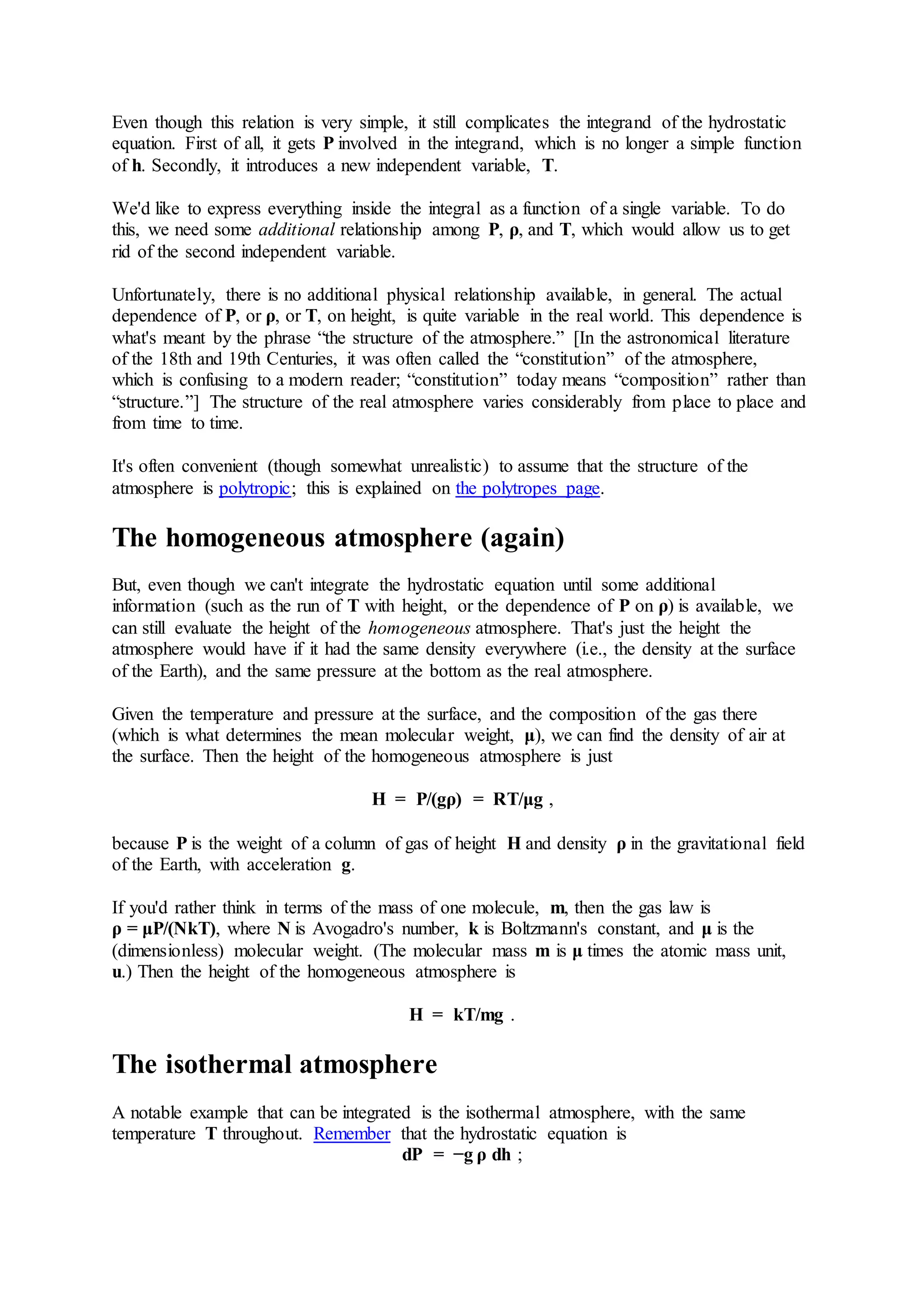 Hydrostatic equilibrium | DOCX