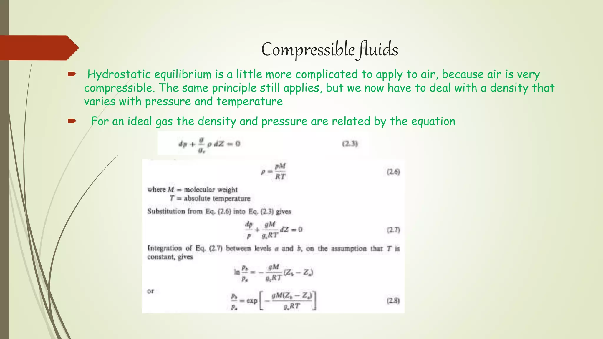 Hydrostatic equilibrium | PPT