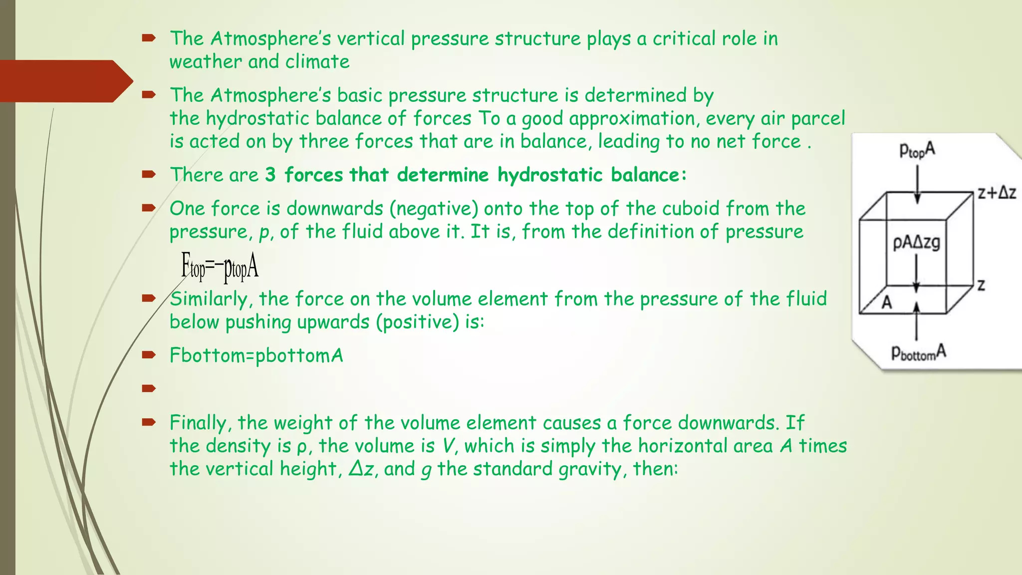 Hydrostatic equilibrium | PPT