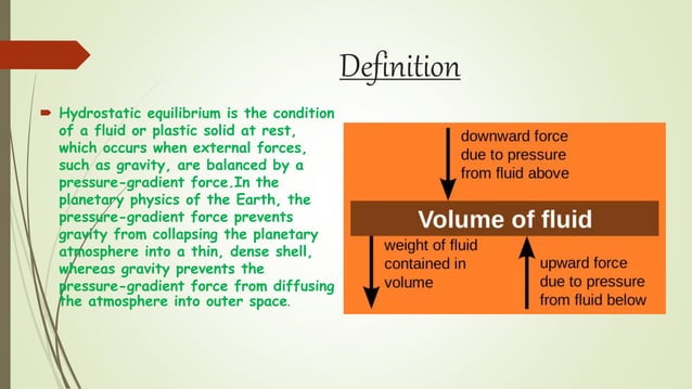 Hydrostatic equilibrium | PPT