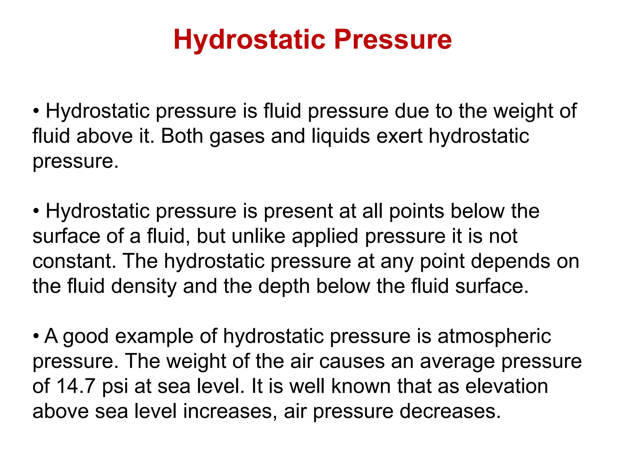 Hydrostatic Pressure & Fluid Gradient.pdf | Geology | Science