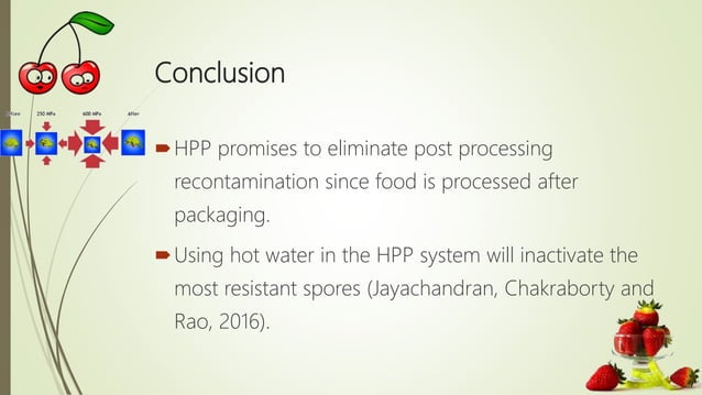Hydrostatic pressure processing of fruits | PPTX