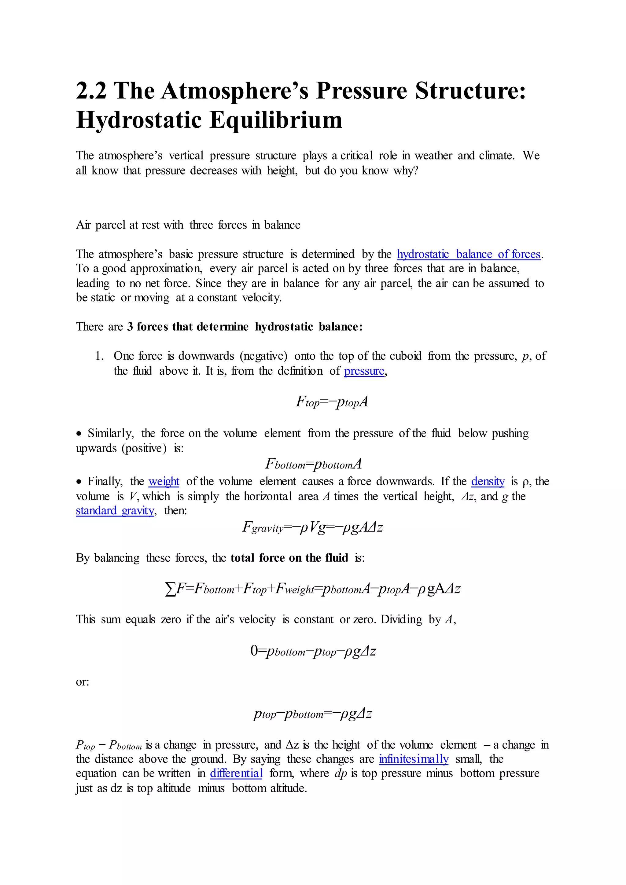 Hydrostatics | DOCX