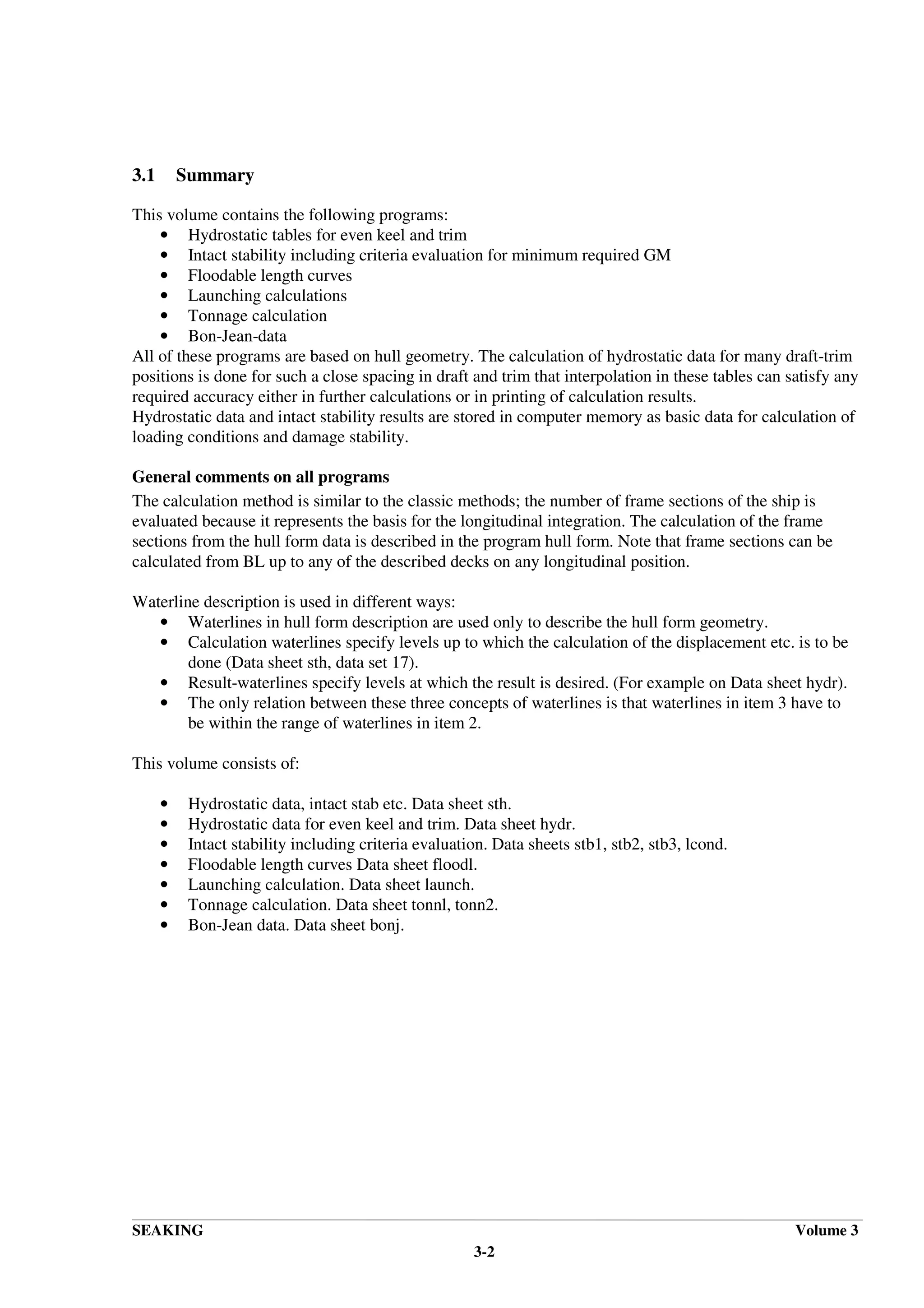 Hydrostatics and stability | PDF