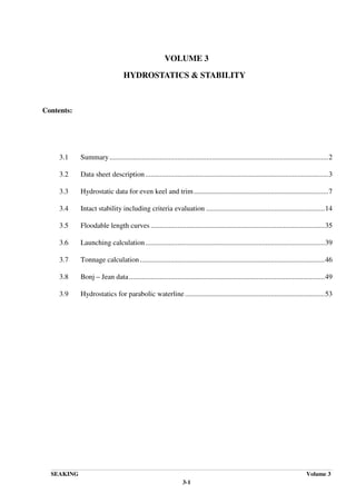 Hydrostatics and stability | PDF