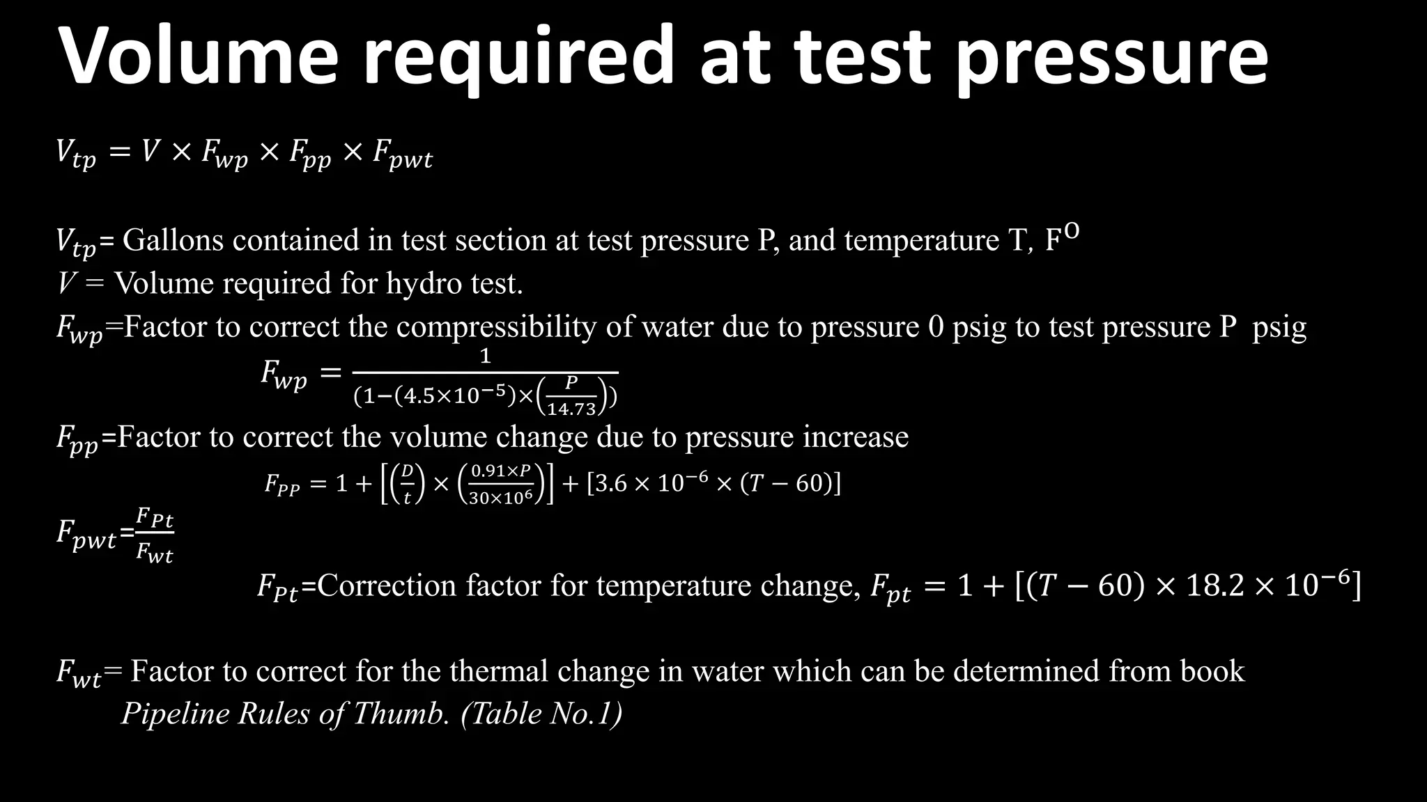 Piping Hydrostatic Test / Hydrotesting | PPTX