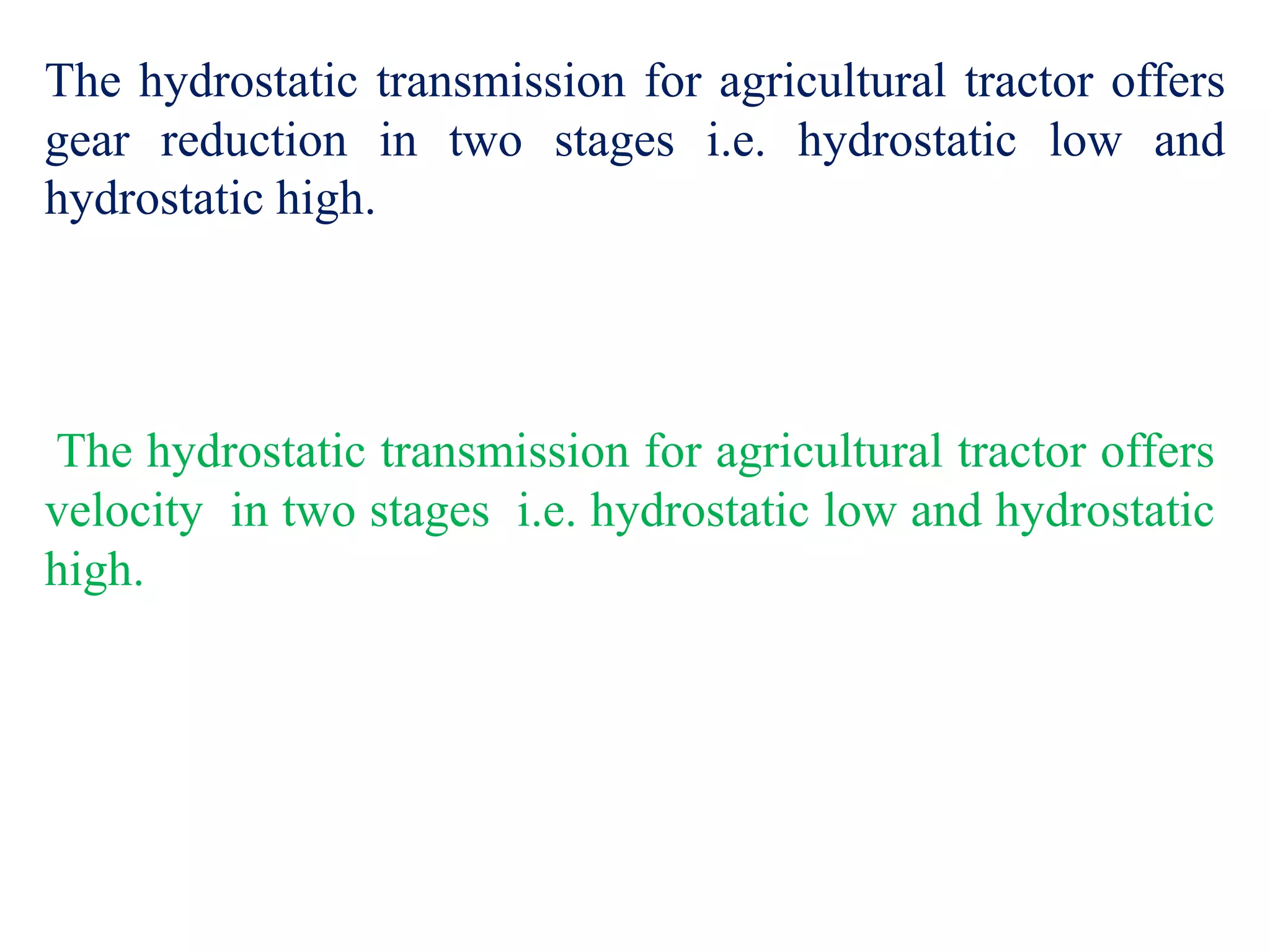 Hydrostatic transmission | PPTX