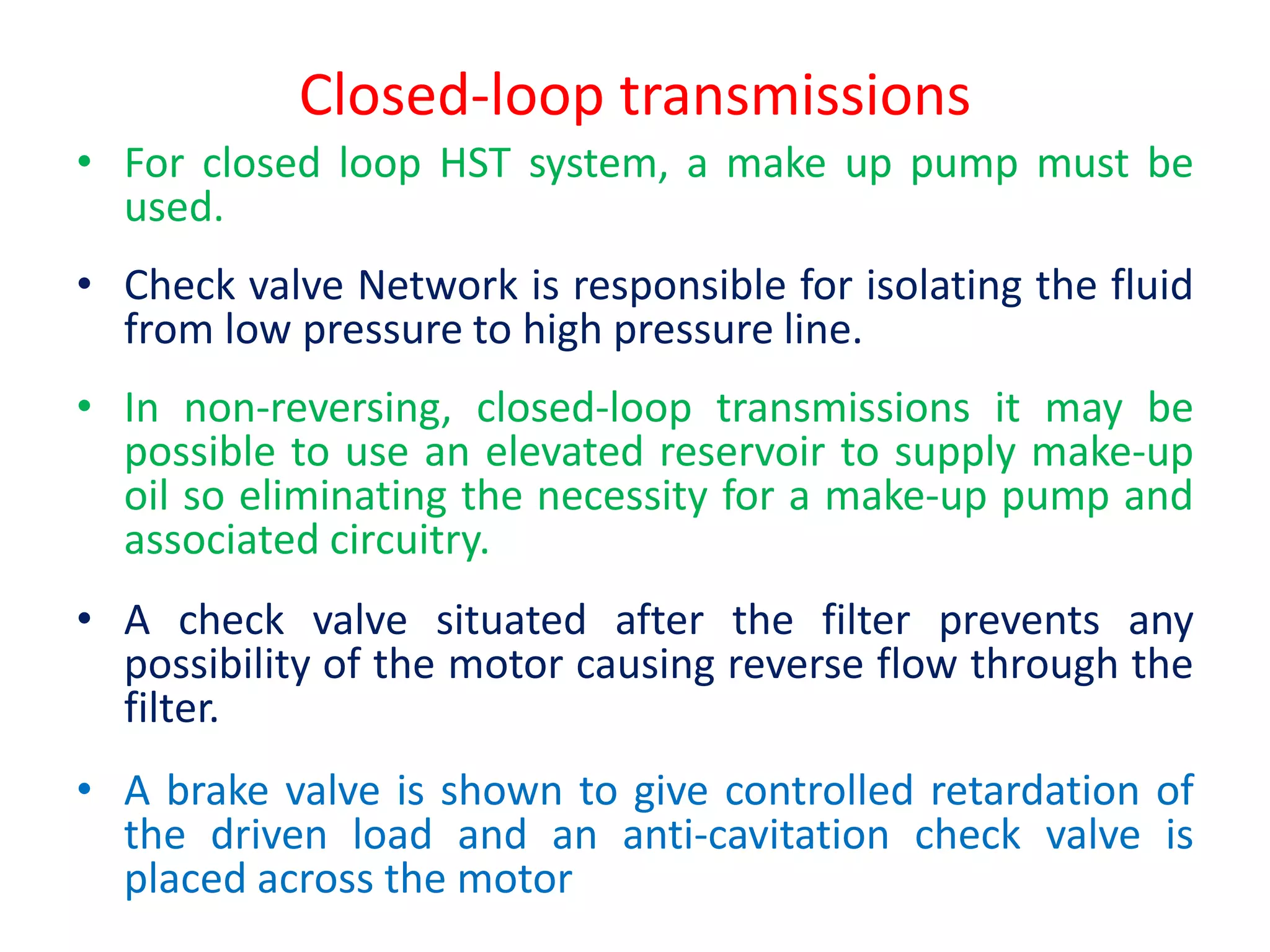 Hydrostatic transmission | PPTX