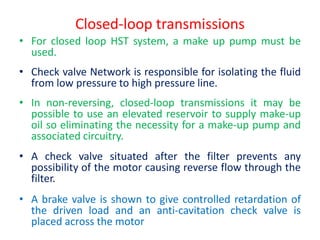 Hydrostatic transmission | PPTX