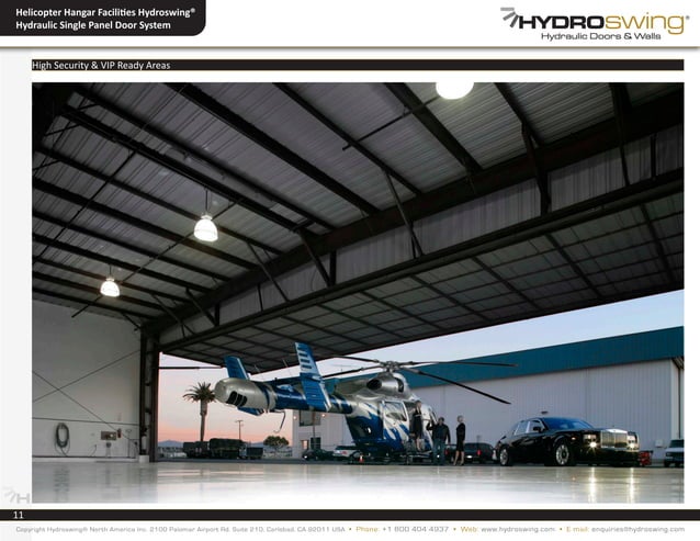 Hydroswing® Helicopter Hangar Facility Door Systems/Hydraulic Doors ...