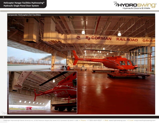Hydroswing® Helicopter Hangar Facility Door Systems/Hydraulic Doors ...