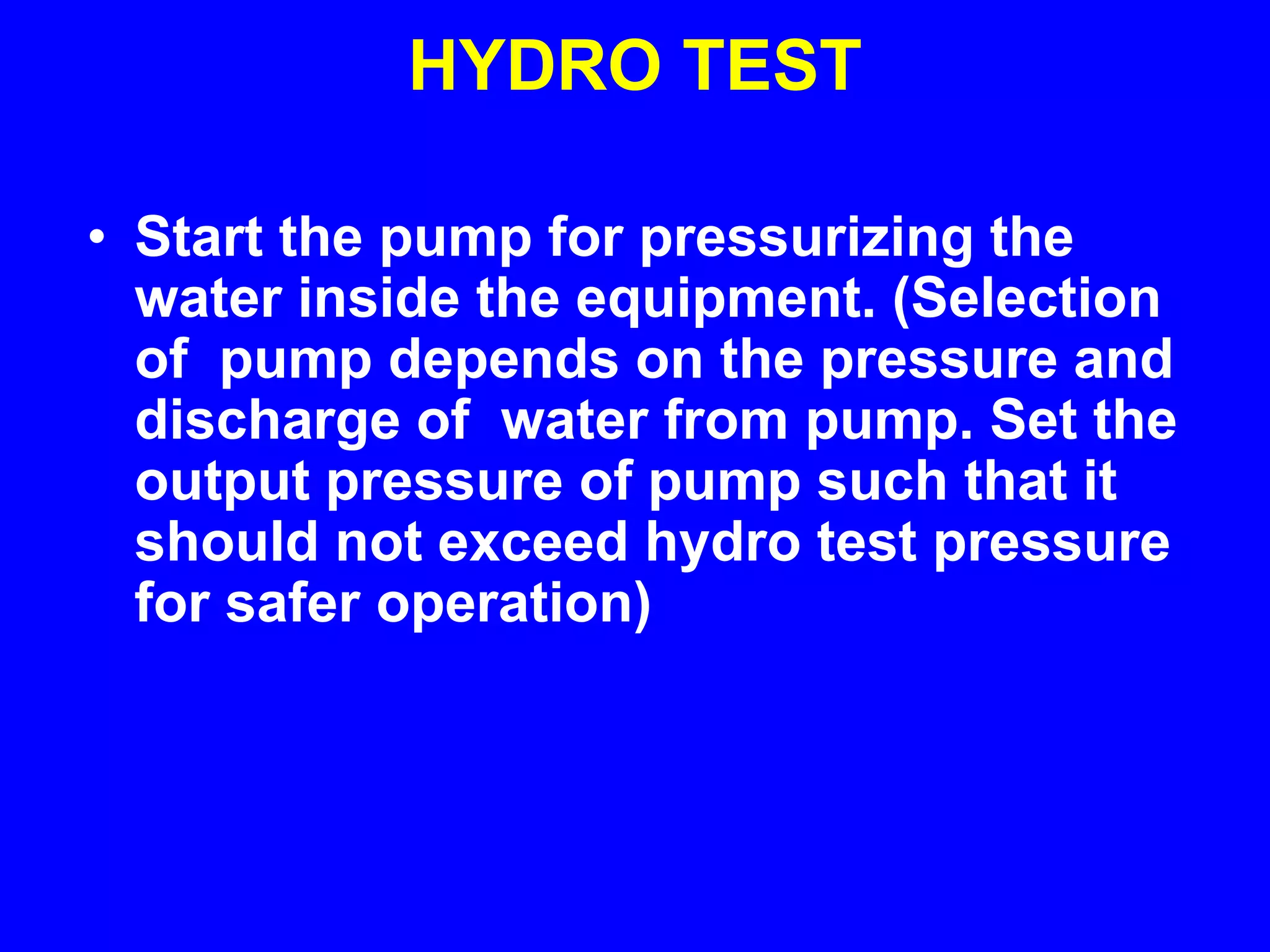 Hydrotest | PPT
