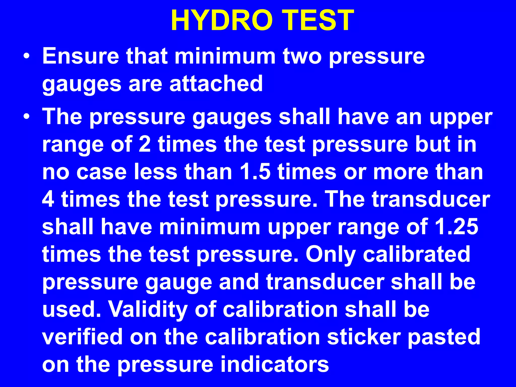 Hydrotest | PPT