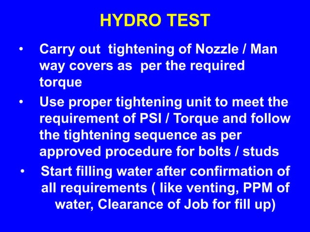Hydrotest | PPT