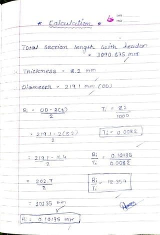 Complete calculation for 24 hours post hydro test | PPT