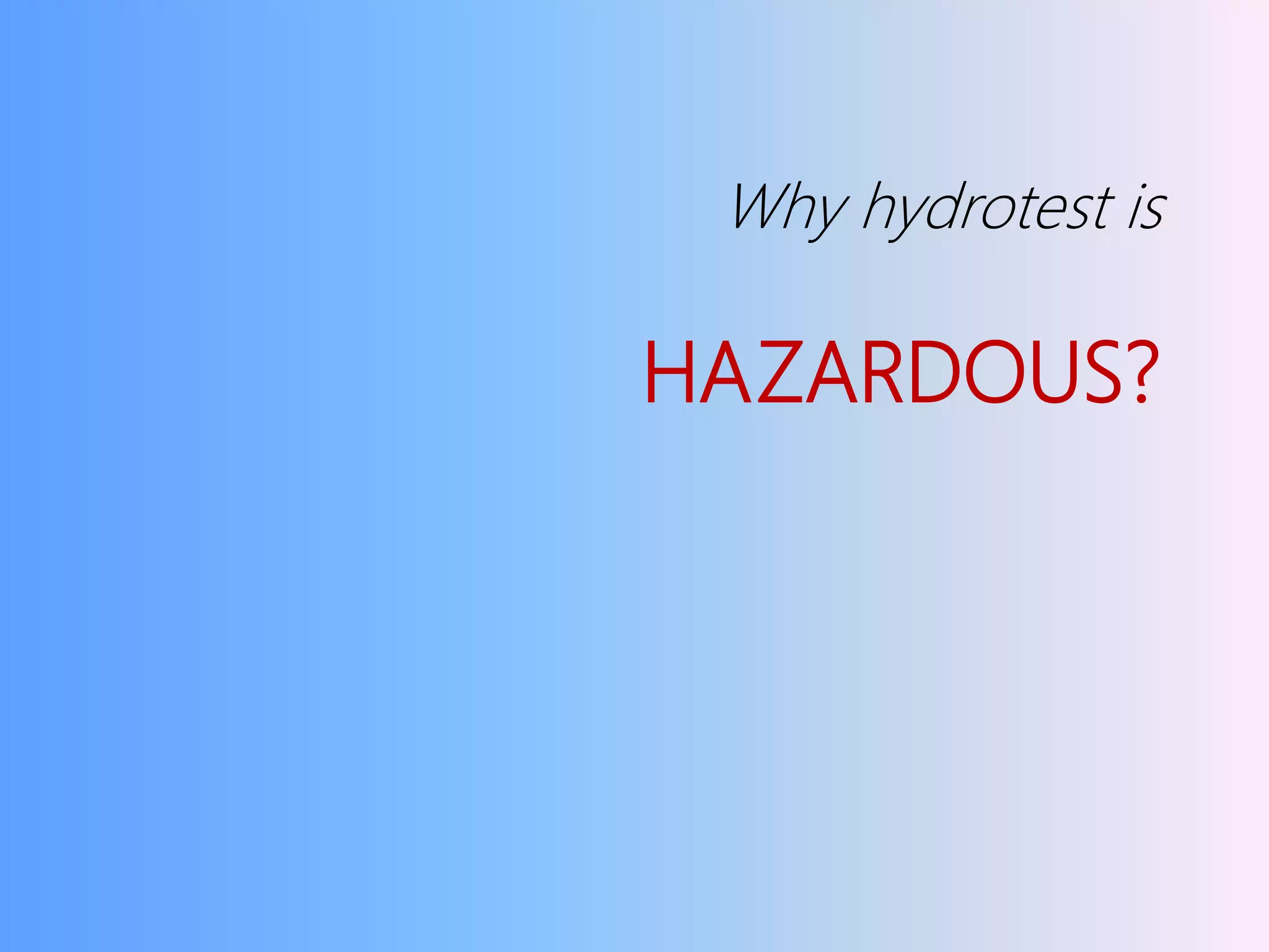 20 Essential Hydrotest Safety Checklist | PDF