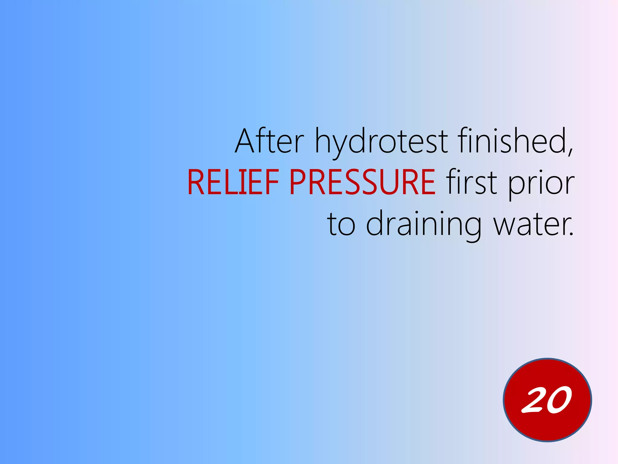 20 Essential Hydrotest Safety Checklist | PDF