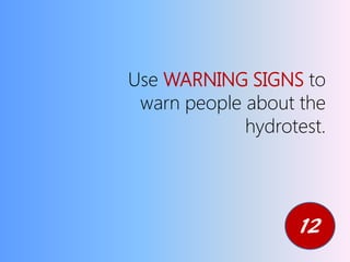 20 Essential Hydrotest Safety Checklist | PDF