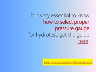 20 Essential Hydrotest Safety Checklist | PDF