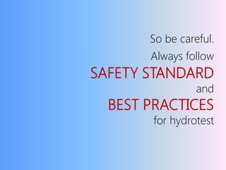 20 Essential Hydrotest Safety Checklist | PDF
