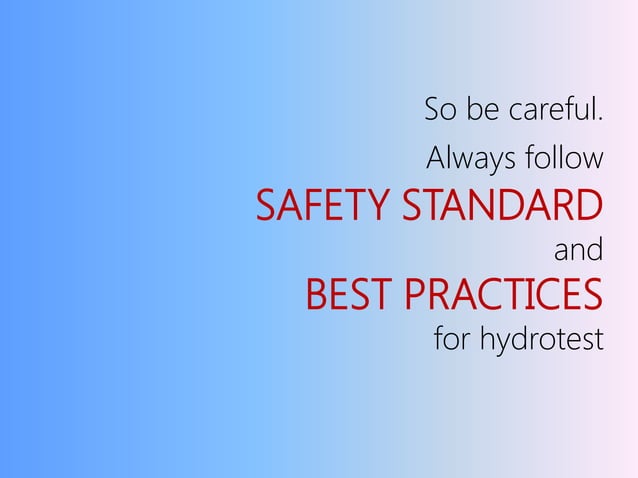 20 Essential Hydrotest Safety Checklist | PDF | Physics | Science