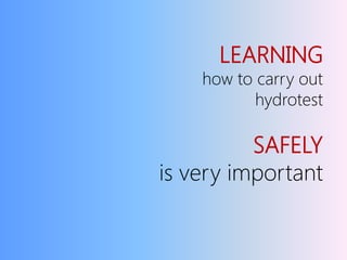 20 Essential Hydrotest Safety Checklist | PDF