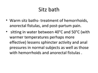 Hydrotherapy | PPT
