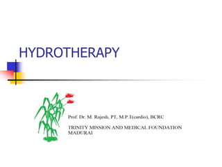 Hydrotherapy | PPT