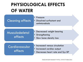 Hydrotherapy - Dr Rohit Bhaskar | PDF