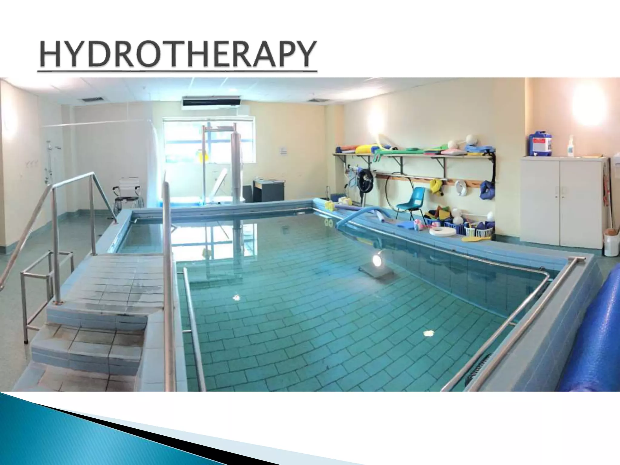 Hydrotherapy for physical therapy (lecture) | PPTX