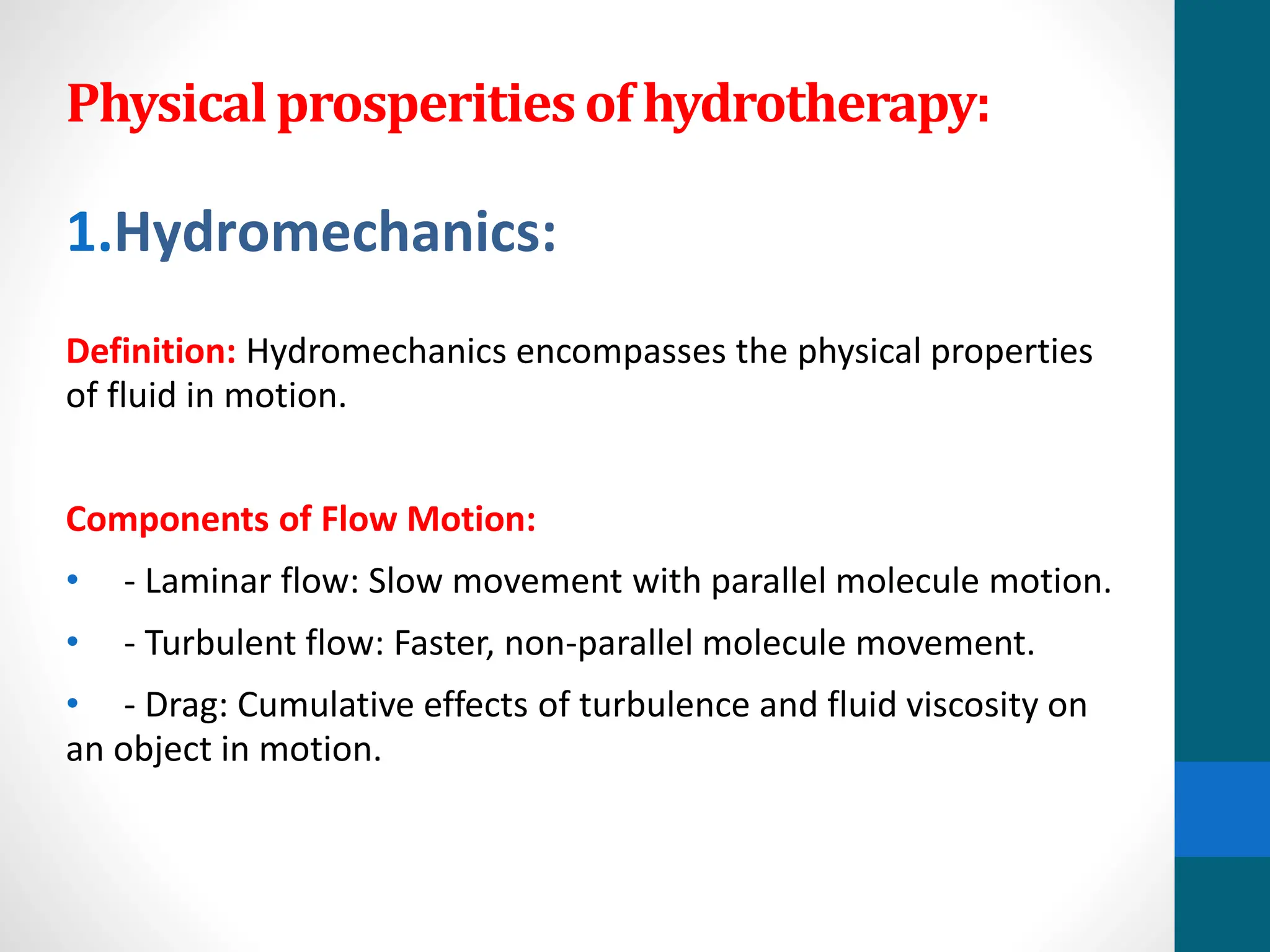 Hydrotherapy: physiological effects Lecture 1.pptx