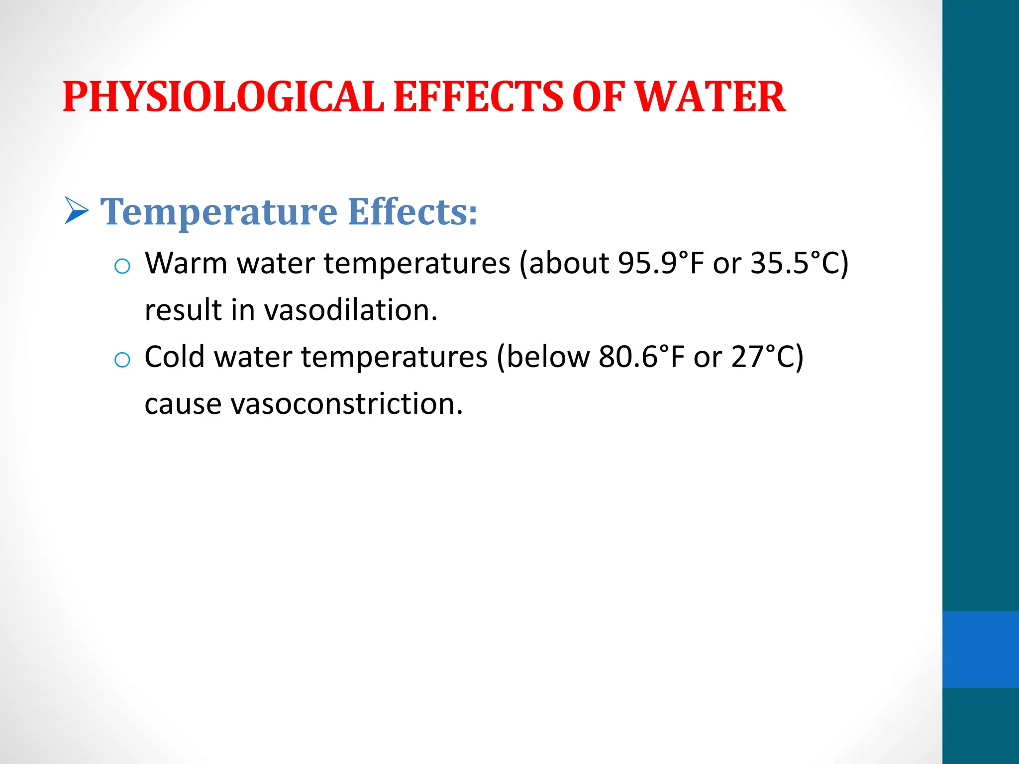 Hydrotherapy: physiological effects Lecture 1.pptx